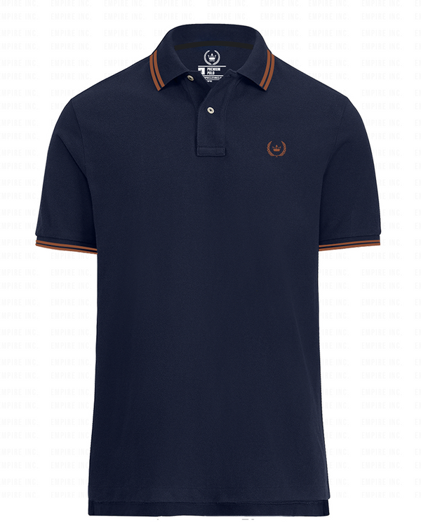 Duke's Navy & Copper Polo – Empire Clothing Club